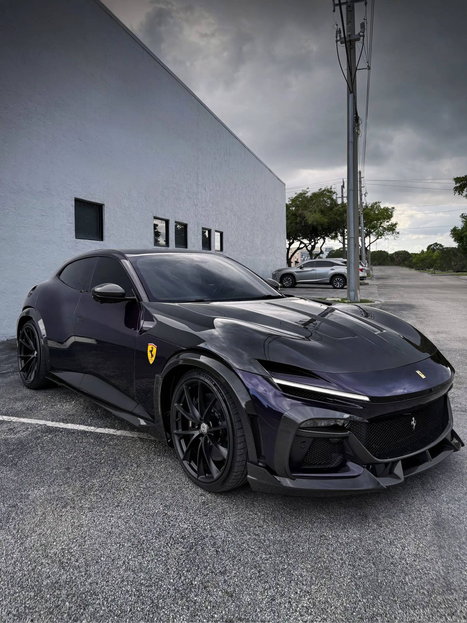 Custom The First Ferrari Purosangue in RNG Design Carbon: Pure Exclusivity in Miami Блог | Ренегейд